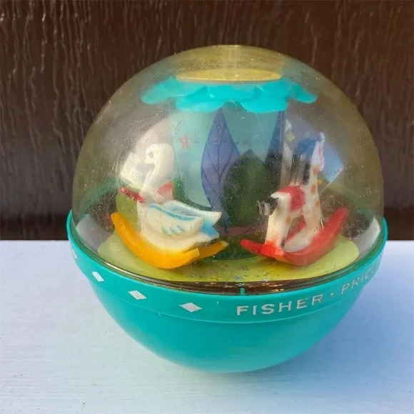 Fisher-Price | Toys | Vintage 966 Fisher Price Roly Poly Chime Ball ...